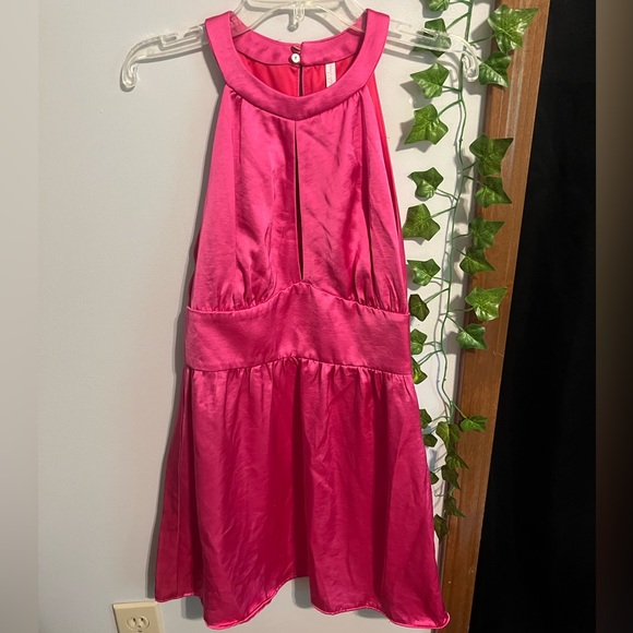 Zara | Dresses | Zara Womens Pink Satin Mini Dress | Poshmark